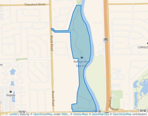 DuPage River Trail Park in Joliet | Map and Routes
