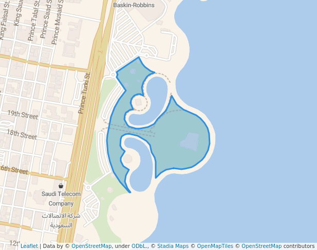 Khobar Corniche Seawalk in Al Khobar | Map and Routes