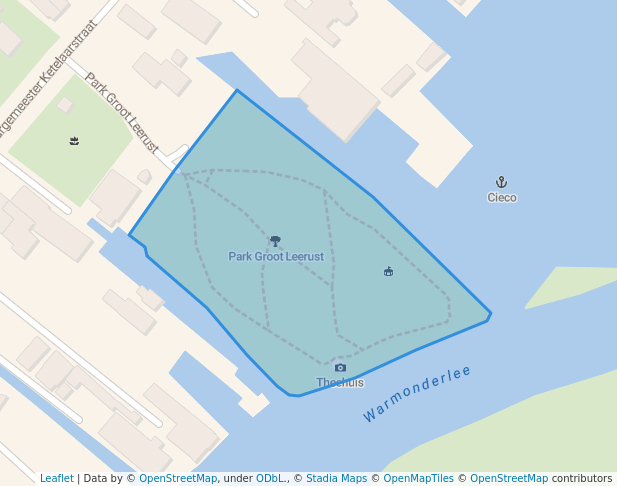 Park Groot Leerust in Warmond | Map and Routes