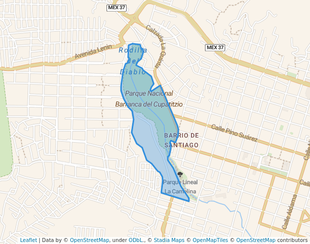 Parque Nacional Barranca del Cupatitizio in Uruapan | Map and Routes