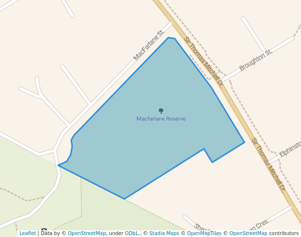 Macfarlane Reserve in Davidson | Map and Routes