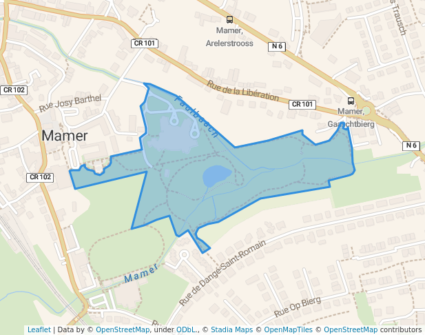Park Brill in Mamer | Map and Routes