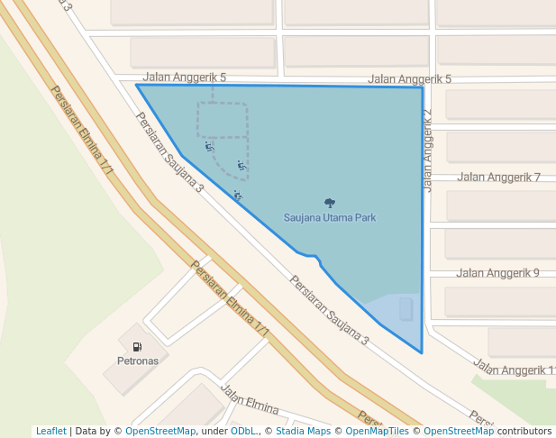 Saujana Utama Park in Sungai Buloh | Map and Routes