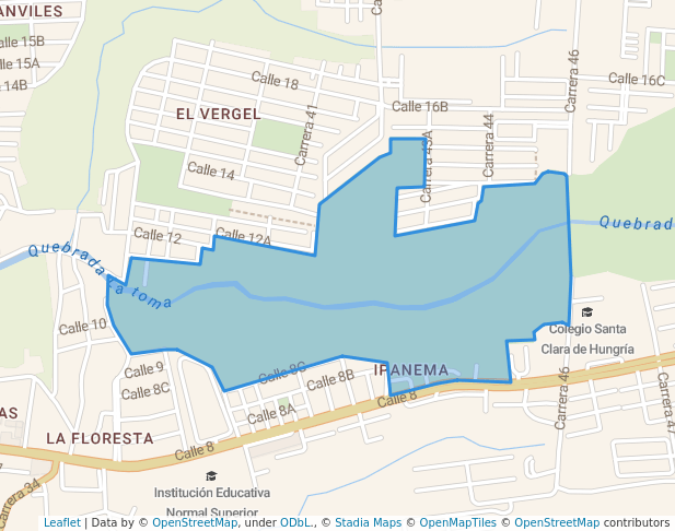Parque Barrios Unidos 1 in Neiva | Map and Routes