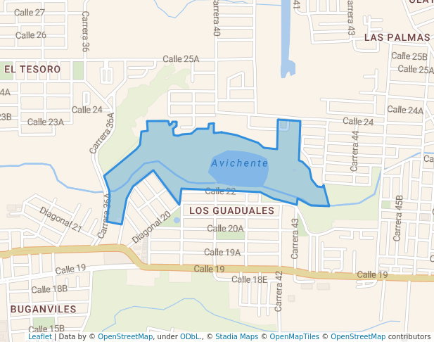 Parque barrios Unidos in Neiva | Map and Routes