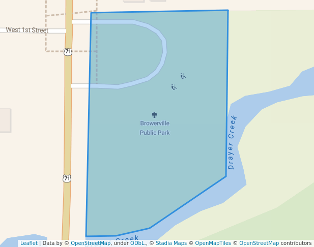 Browerville Public Park in Browerville | Map and Routes