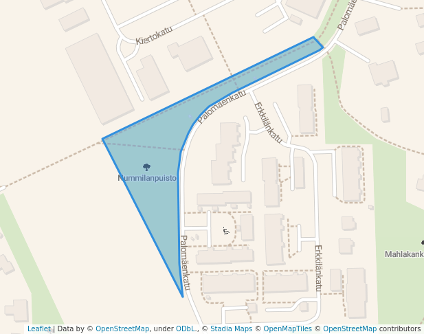 Nummilanpuisto in Kaili | Map and Routes