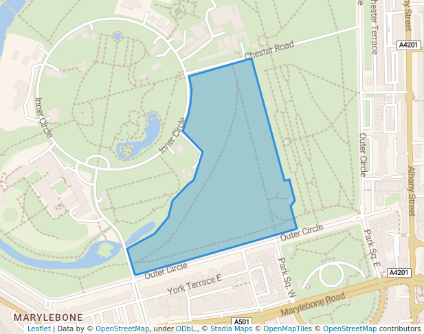 Marylebone Green in London | Map and Routes