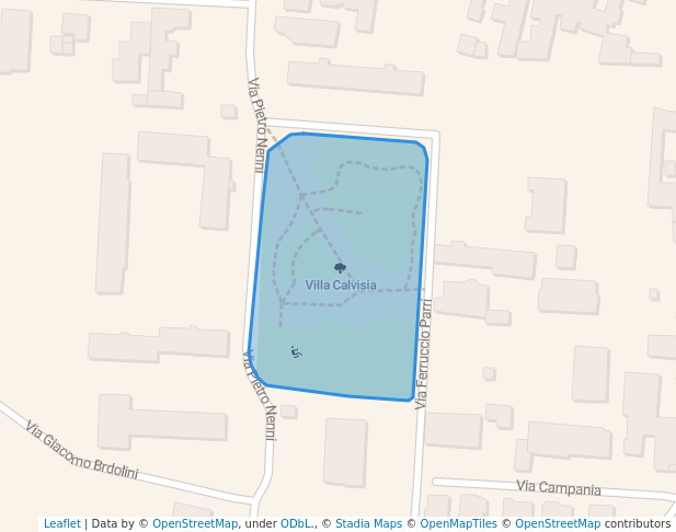 Villa Calvisia in Calvizzano | Map and Routes