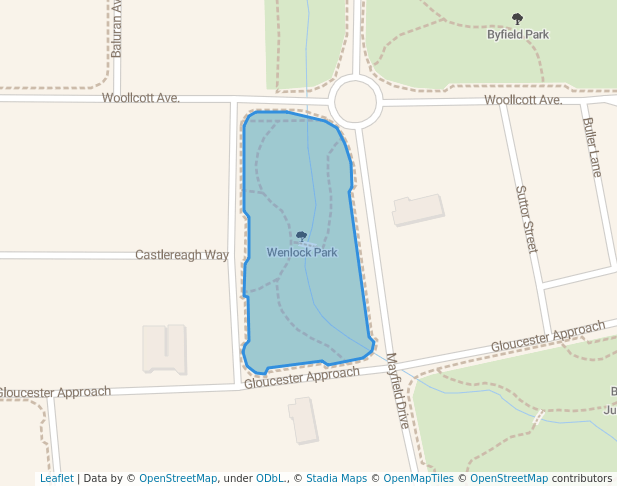 Wenlock Park in Brabham | Map and Routes