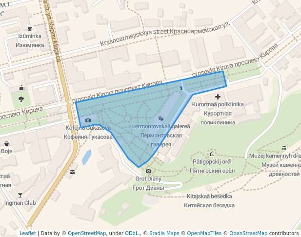 Парк Цветник in Pyatigorsk | Map and Routes