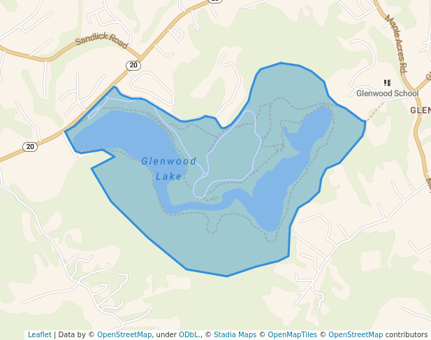 Glenwood Park in Princeton | Map and Routes