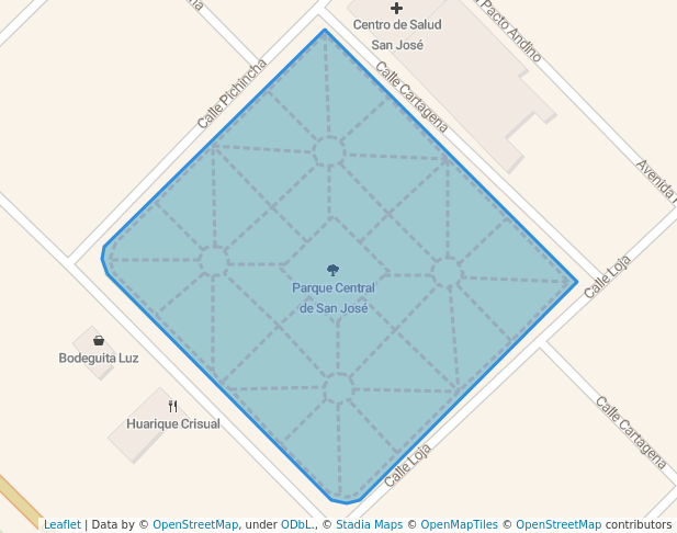 Parque Central de San José in Ancón | Map and Routes