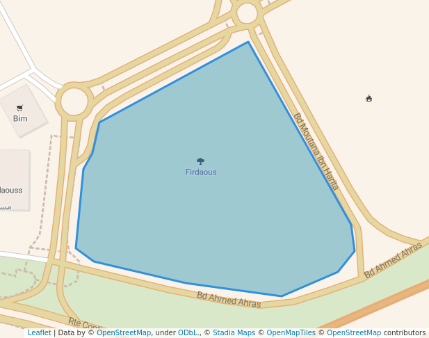 Firdaous in Casablanca | Map and Routes