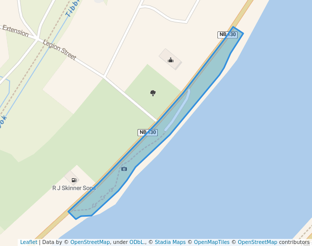 Waterfront Park in Perth-Andover | Map and Routes