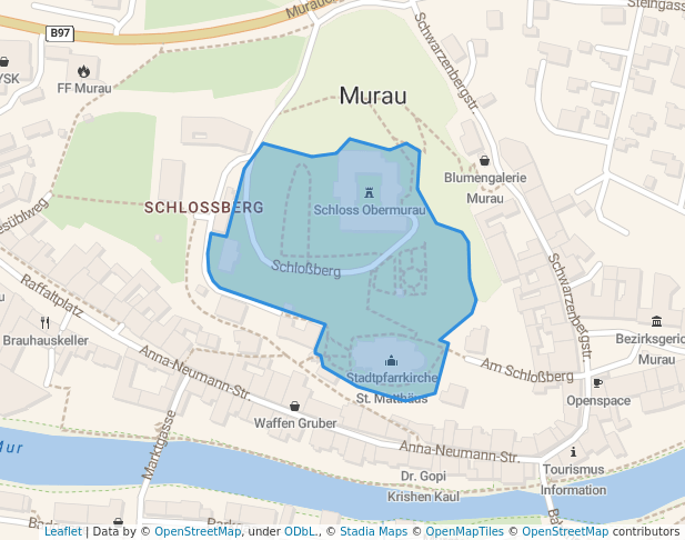 Schlosspark in Murau | Map and Routes
