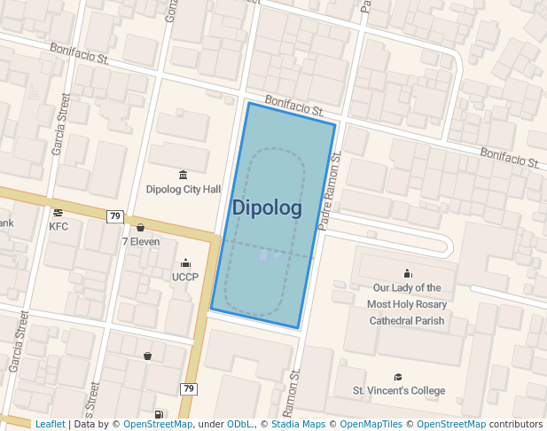 Dipolog City Plaza in Dipolog City | Map and Routes