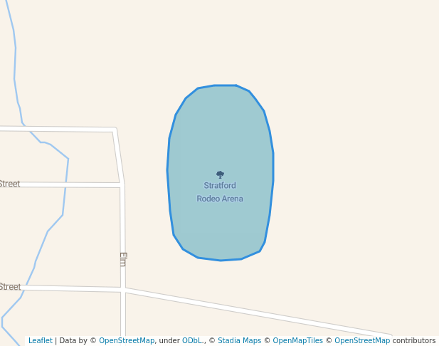 Stratford Rodeo Arena in Stratford | Map and Routes