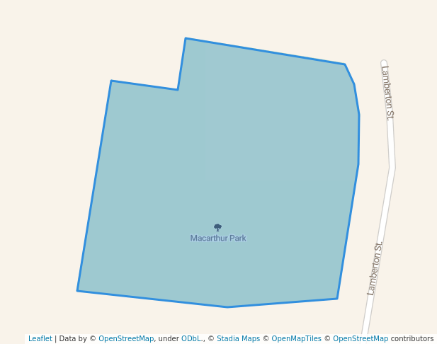 Macarthur Park in Yeppoon | Map and Routes