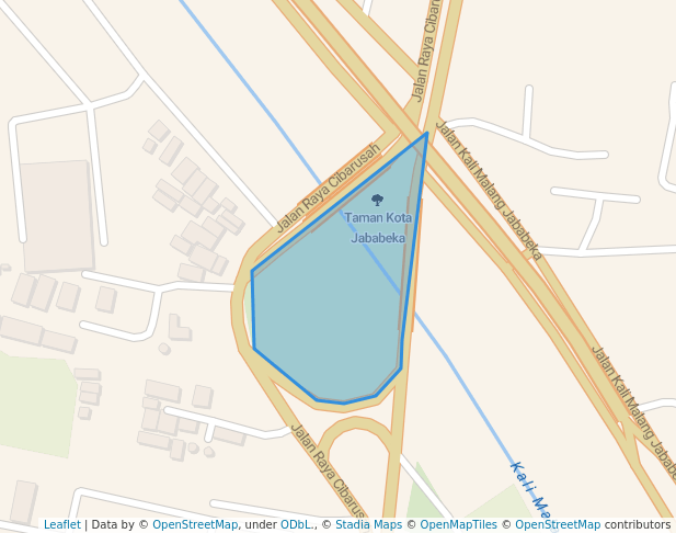 Taman Kota Jababeka in Bekasi Regency | Map and Routes