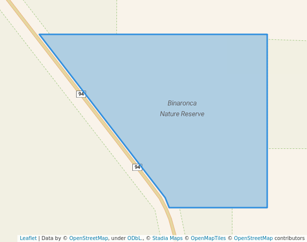 Binaronca Nature Reserve in Higginsville | Map and Routes