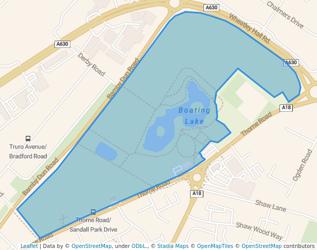 Sandall Park in Doncaster | Map and Routes