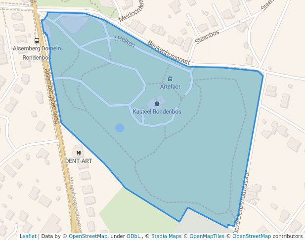 Domein Rondenbos in Beersel | Map and Routes