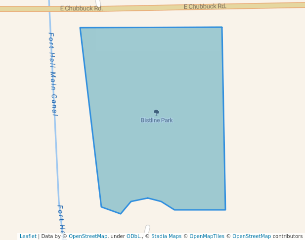 Bistline Park in Pocatello | Map and Routes