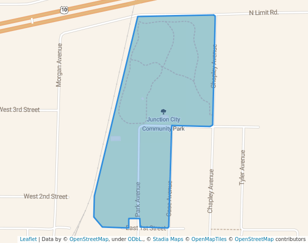 Junction City Community Park in Junction City | Map and Routes