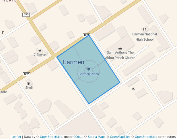 Carmen Plaza in Carmen | Map and Routes