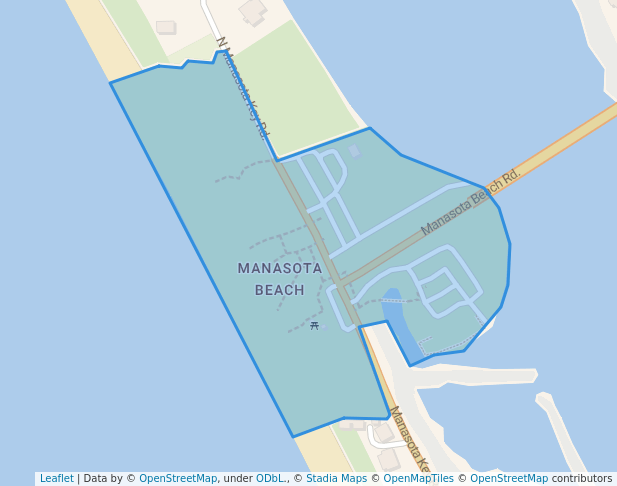 Manasota Public Beach in Englewood | Map and Routes