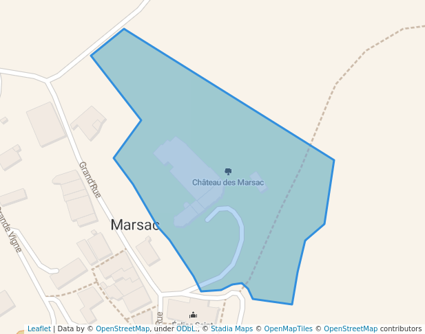 Château des Marsac in Marsac | Map and Routes