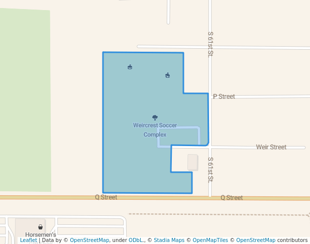 Weircrest Soccer Complex in Omaha | Map and Routes