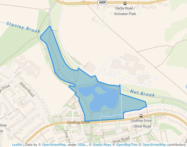 Kirk Hallam Lake and Meadows in Ilkeston | Map and Routes