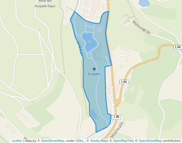 Kurpark in Daun | Map and Routes