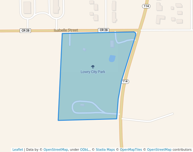 Lowry City Park in Lowry | Map and Routes