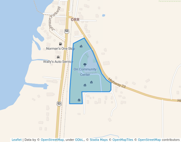 Orr Community Center in Orr | Map and Routes