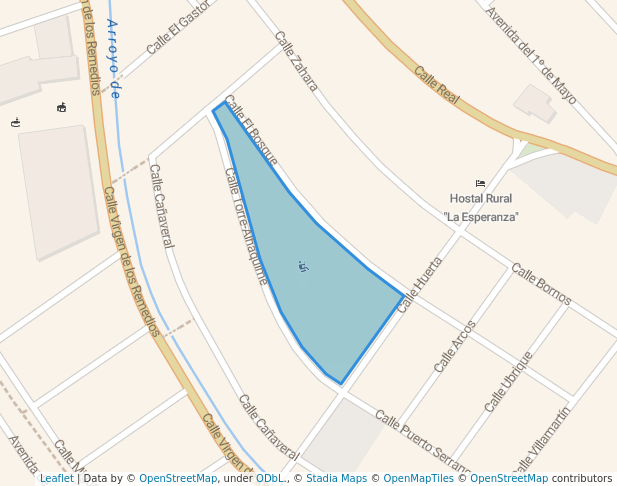 Parque de la Huerta in Alcalá del Valle | Map and Routes
