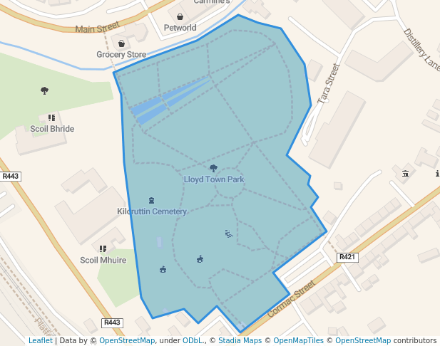 Lloyd Town Park in Tullamore | Map and Routes