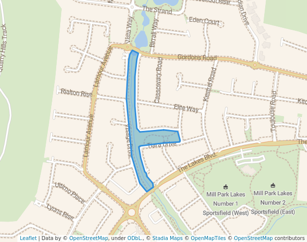 Tiara Park in South Morang | Map and Routes