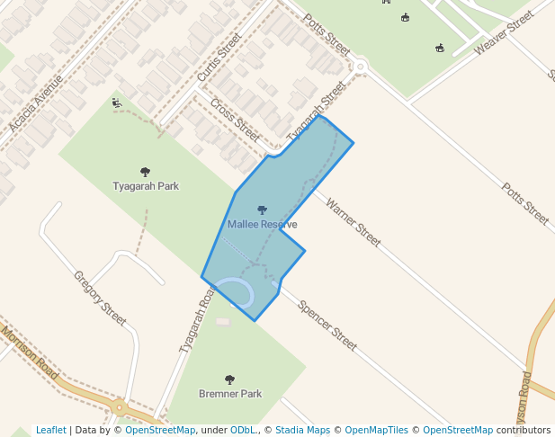 Mallee Reserve in Gladesville | Map and Routes