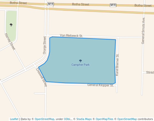 Campher Park in Despatch | Map and Routes