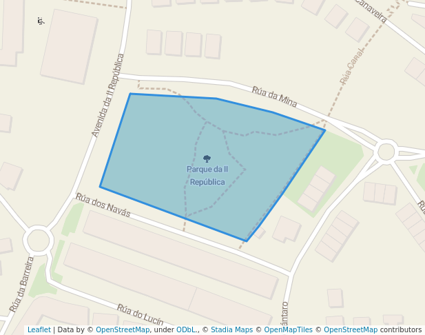 Parque da II República in Oleiros | Map and Routes