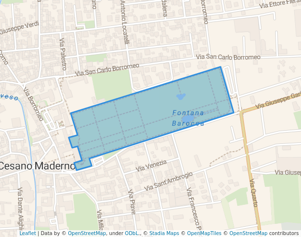 Parco Borromeo in Cesano Maderno | Map and Routes