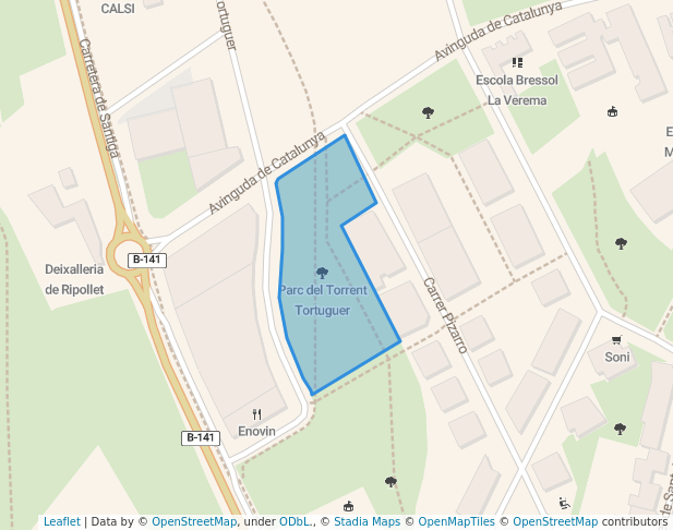 Parc del Torrent Tortuguer in Ripollet | Map and Routes
