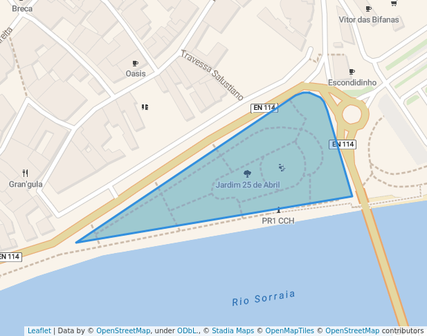 Jardim 25 de Abril in Coruche | Map and Routes