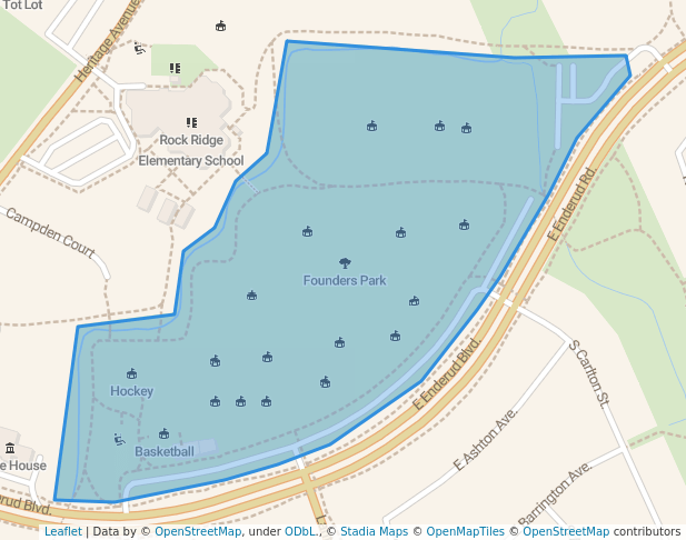 Founders Park in Castle Rock | Map and Routes