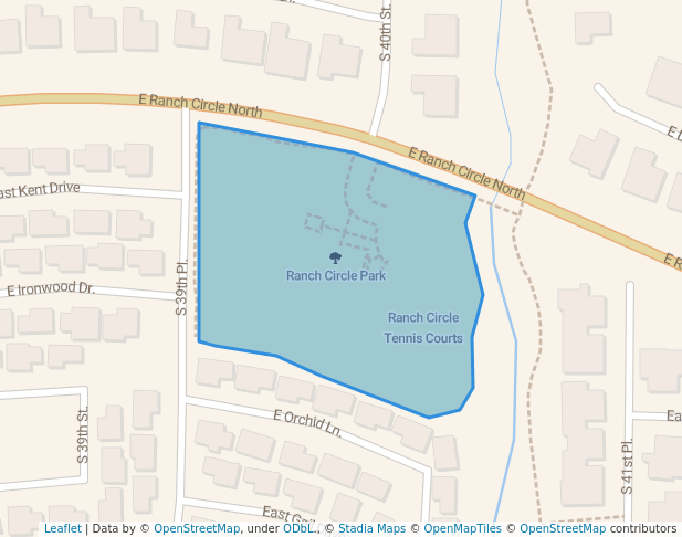 Ranch Circle Park in Phoenix | Map and Routes