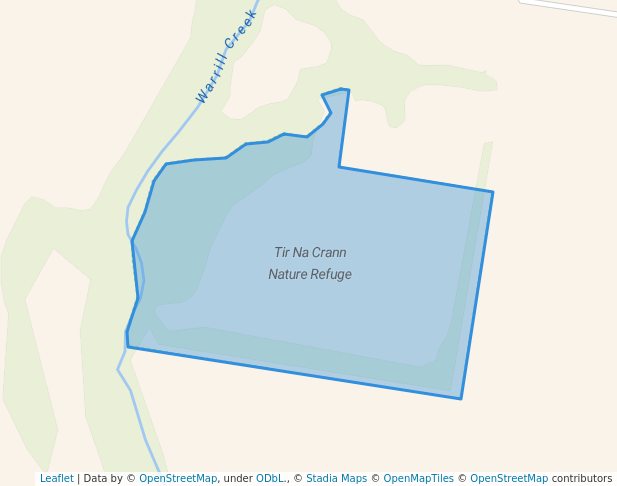 Tir Na Crann Nature Refuge in Purga | Map and Routes