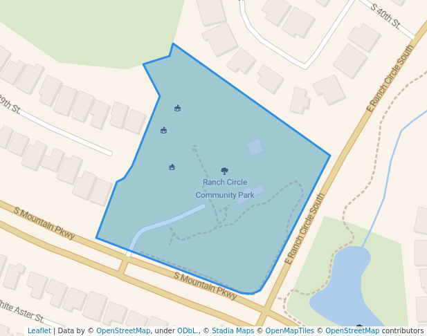 Ranch Circle Community Park in Phoenix | Map and Routes